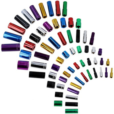 Metric 1/4" 3/8" + 1/2" Deep + Shallow Colour Coded Sockets 4 - 24mm ...