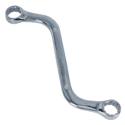 Metric 18mm and 19mm S-Type Shaped Obstruction Ring Spanner Wrench ...