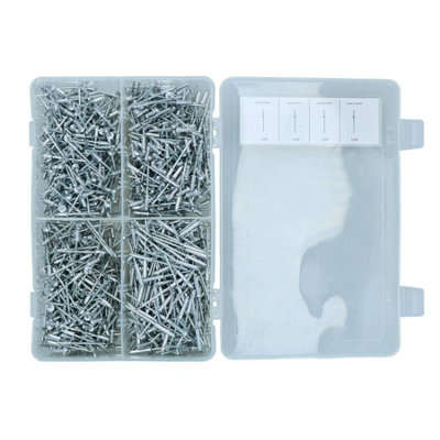 Metric Aluminium Blind Pop Pot Rivets Assortment Set Fasteners ...