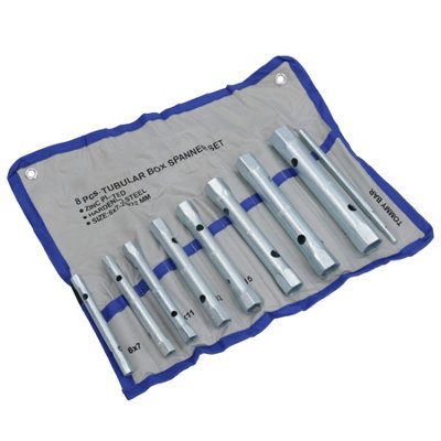 Metric Box Spanner Wrench Bar Tube Tubular 8pc Spark Plug Set | DIY at B&Q