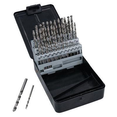 Metric HSS G Drill Bit Set Split Point Drills in 0.1mm Increments 1mm ...