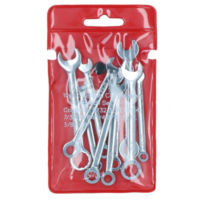 Metric + Imperial SAE Mini Combination Spanners 4 - 11mm 5/32" - 7/16" 20pc