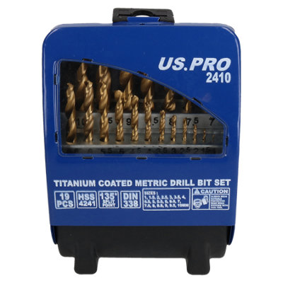 Metric MM Sizes HSS and Titanium Coated Drill Drilling Bit Set 1mm to ...