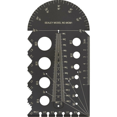 Metric Multi Gauge - Stainless Steel - Thread & Pitch Identification ...