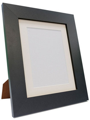 Metro Black Frame with Ivory Mount for Image Size 10 x 4 Inch