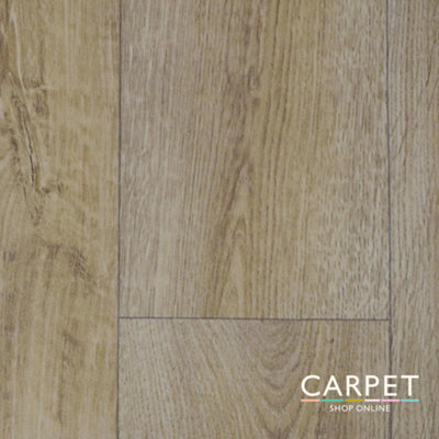 METRO SPLASH ALDER OAK WOOD PLANK VINYL FLOORING 5M X 3M