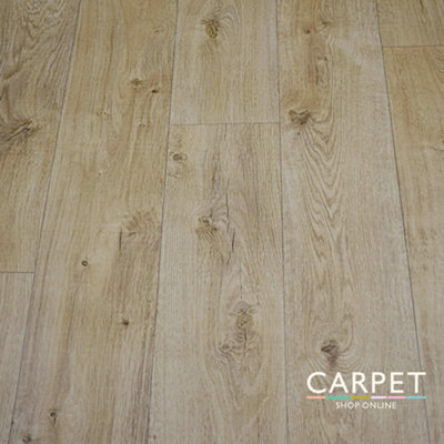 METRO SPLASH ALDER OAK WOOD PLANK VINYL FLOORING 5M X 3M