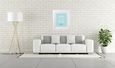 Metro White Frame with White Mount for Image Size 15 x 10 Inch