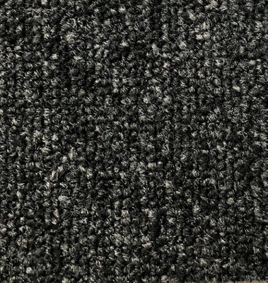 Metropolis Tile 980 Black Modern Plain Loop Pile Carpet Tiles for Home ...