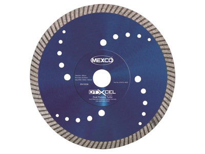 MEXCO DTXCEL18022 XCEL Grade Dual Purpose Turbo Diamond Blade 180 x ...
