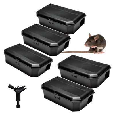 Mice Mouse Bait Boxes Tamper Resistant Universal Hold Mice Poison ...
