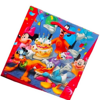 Buy Mickey Mouse & Friends Happy Birthday Gift Bag Multicoloured (One ...