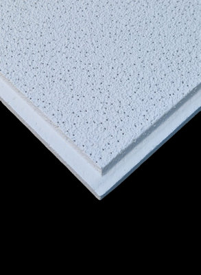 Micro Acoustic Sand Texture with Pinhole Tegular Edge Ceiling Tile 12 tiles