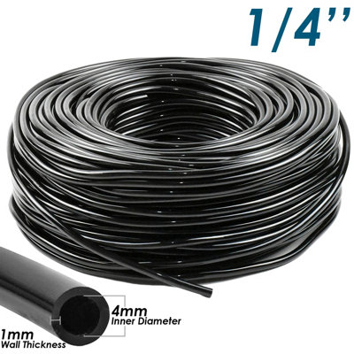 Micro Irrigation Pipe Tube Hose 4 mm (ID) / 6 mm (OD) for Micro Drip ...