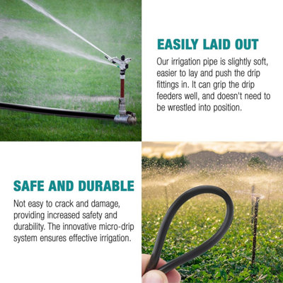 Micro Irrigation Water Pipe Tube 50m Black Micro Tube 4mm -6mm Premium ...