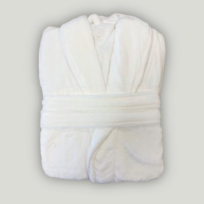 Microfibre Luxury Super Soft Bathrobe with Satin Piping Dressing Gown