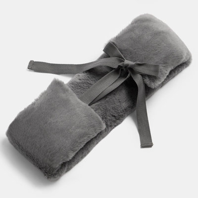 Microwavable Body Wrap Faux Fur Fleece Winter Warm Long Plush Heat ...