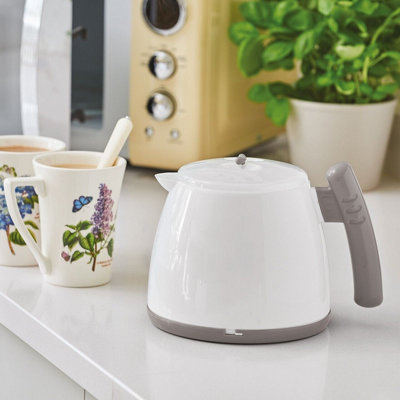 Microwave Jug or Kettle with Lid & Stay Cool Handle - Dishwasher Safe ...