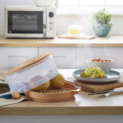 Microwave Potato Baker, Quick Jacket Potato Cooker, Crisp Skin & Fluffy ...
