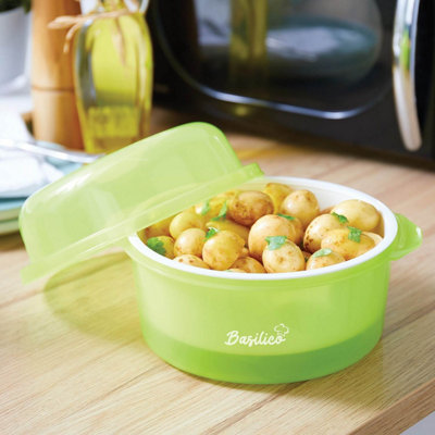 Microwave Potato Cooker, Food Steamer Quick & Easy to Use H14.7 xW21 xD21cm