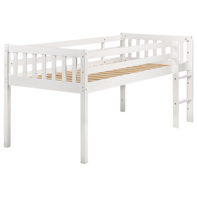 MID SLEEPER BED WOOD PEIPIN 90 X 200 CM (EU SINGLE) WHITE