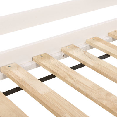 MID SLEEPER BED WOOD PEIPIN 90 X 200 CM (EU SINGLE) WHITE