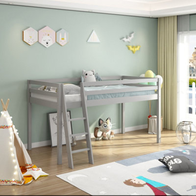 Mid sleeper Bunk Beds for Kids, 3ft Single loft Bed