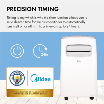 Midea Portable Air Conditioner 12000 BTU Energy Efficient Air ...