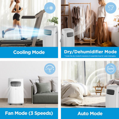 Midea Smart 9000BTU Portable Air Conditioner - 24h Timer, Low Energy ...