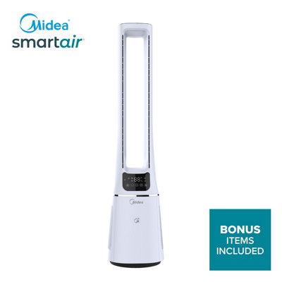 Midea Smart Air Cool + Purify Bladeless Fan with Free MSmartHome App ...