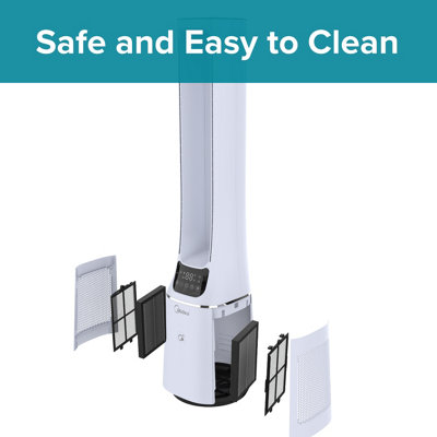 Midea Smart Air Cool + Purify Bladeless Fan with Free MSmartHome App