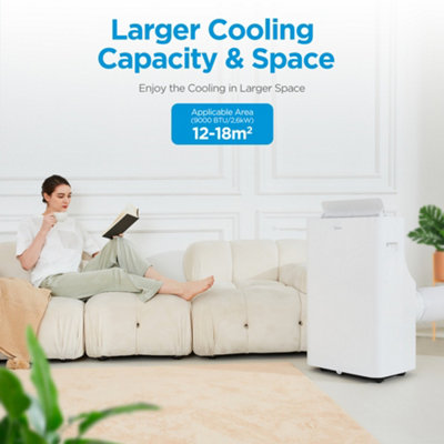 Midea Smart Portable Air Conditioner 9000 BTU - WiFi, Smart Home & App ...