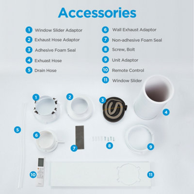 Midea Smart Portable Air Conditioner 9000 BTU - WiFi, Smart Home & App ...