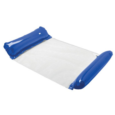 MidOcean Hamafloat Hammock Inflatable Pool Float White/Royal Blue (One ...