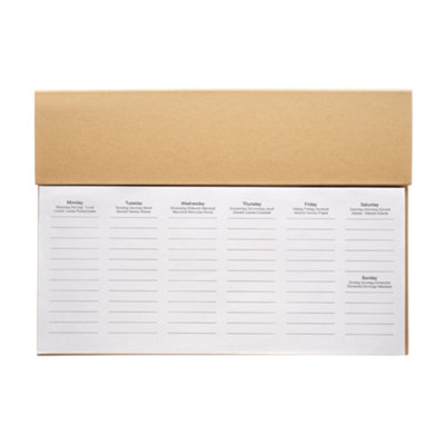 MidOcean Memweek Weekly Planner Beige (One Size)