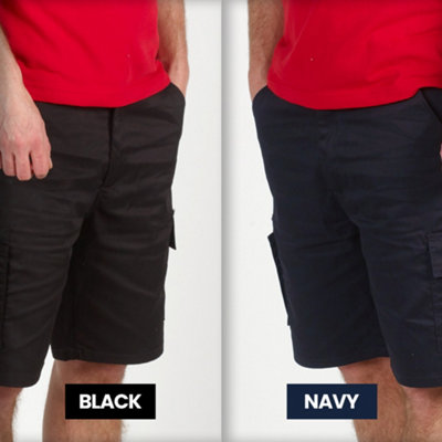 MIG Mens Navy Combat Cargo Work Shorts (42)