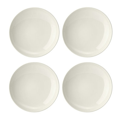 Mikasa Cranborne Stoneware Pasta Bowls, Set of 4, 24cm, Cream
