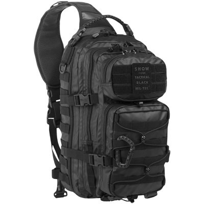 Mil-Tec One Strap Backpack Large Tactical Black