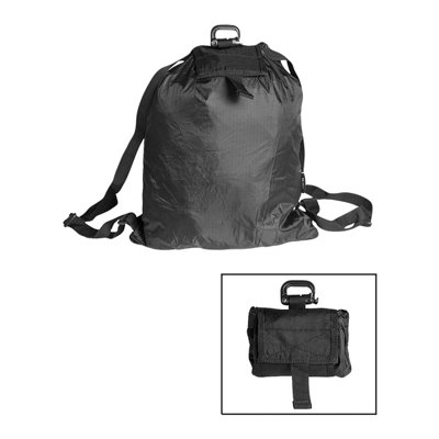 Mil-Tec Roll-Up Rucksack Black