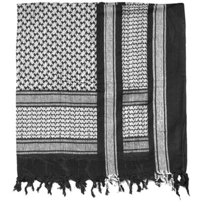 Mil-Tec Shemagh Scarf Black / White