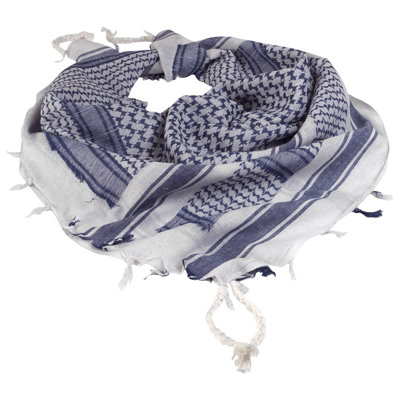 Mil-Tec Shemagh Scarf White / Blue