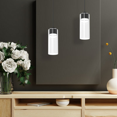 Milagro Clarissa Designer Pendant Lamp Hand Made From Matt Black Metal ...