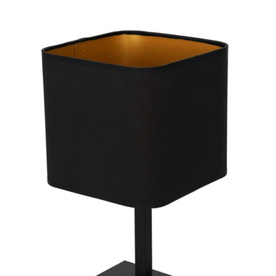 Milagro Napoli Table Lamp Matt Black And Gold Hand Made High Quality ...