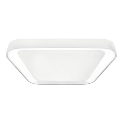 Milagro Quadro LED Ceiling Lamp White 40cm Stylish Modern Powerful ...