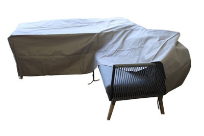 Milan Corner Set Cover - Polyster - H70 x W203 x L209 cm - Grey | DIY ...