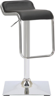 Milano Breakfast Bar Stool, Chrome Footrest, Height Adjustable Swivel ...