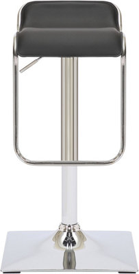 Milano Breakfast Bar Stool, Chrome Footrest, Height Adjustable Swivel ...
