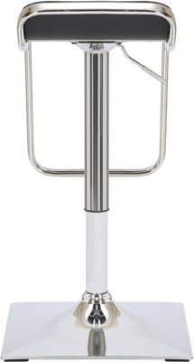 Milano Breakfast Bar Stool, Chrome Footrest, Height Adjustable Swivel ...