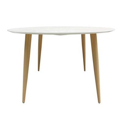 Milano Round Table with Oak Legs | DIY at B&Q
