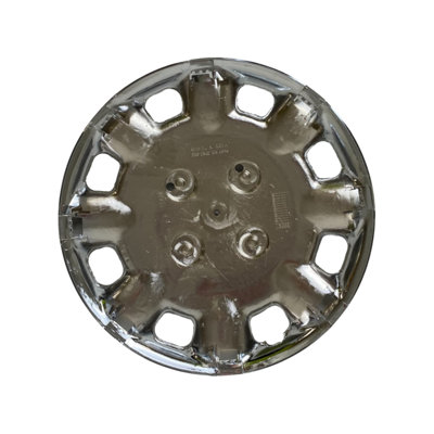 Milenco 13" Chrome Plastic Easy to Fit Wheel Trims Set of 2